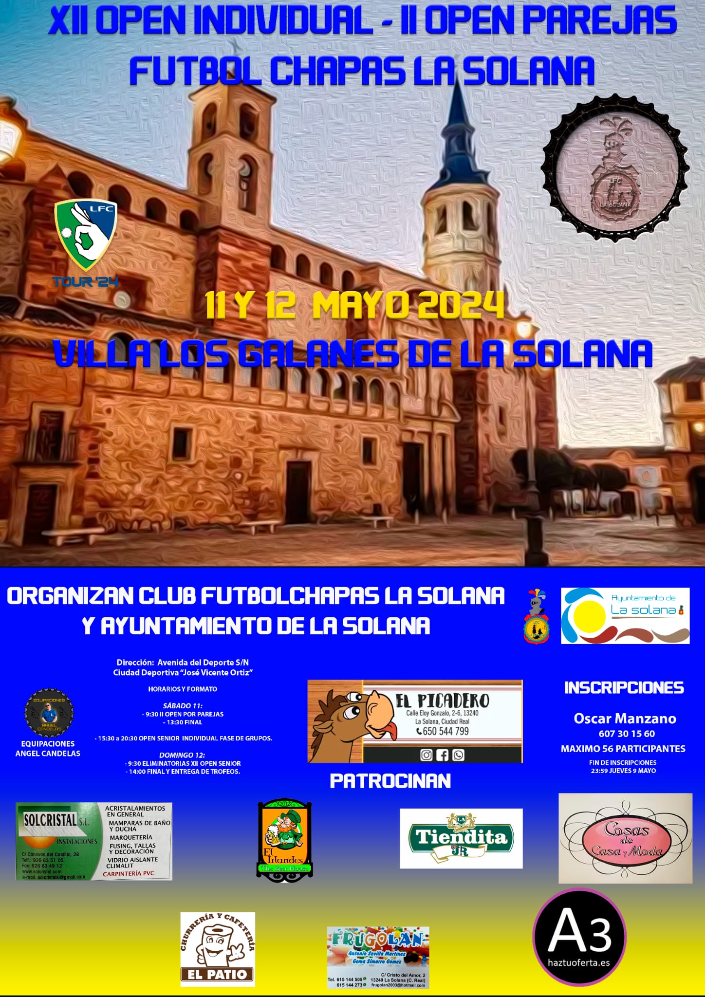 Inscripciones abiertas para el XII Open de Futbol Chapas La Solana ...